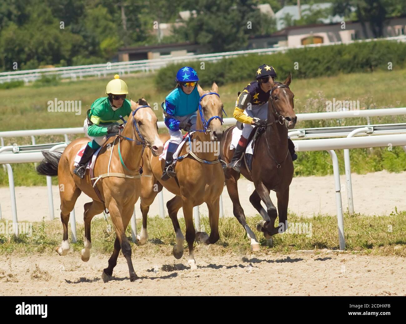 Horse racing finish line hi-res stock photography and images - Alamy
