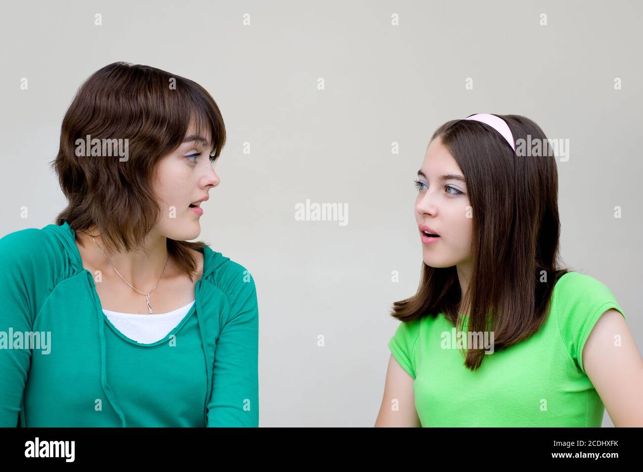 talking beautiful girls Stock Photo - Alamy