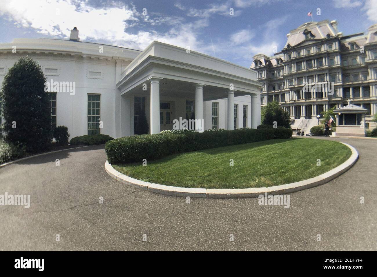 West wing entrance white house hi-res stock photography and images - Alamy