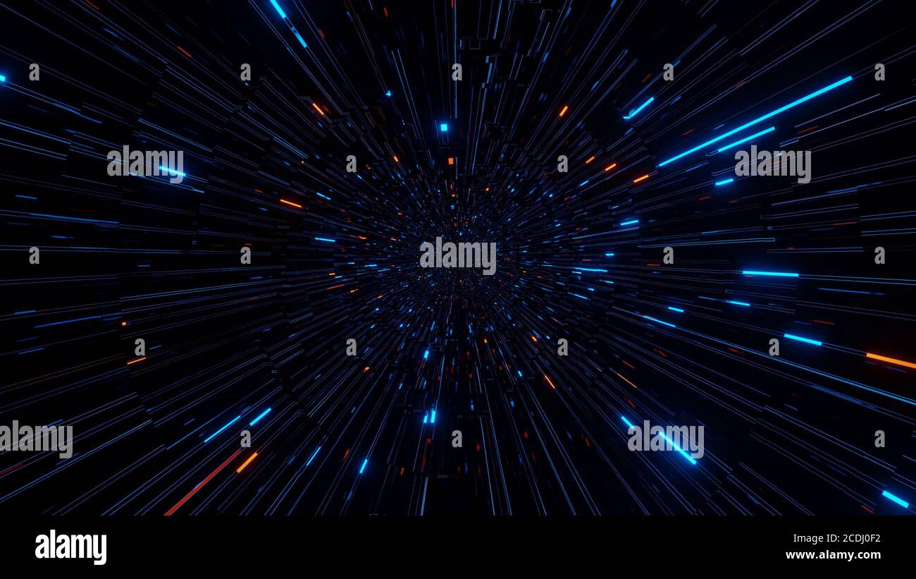 Advance Dash Light Cyber Space Shaft 4k uhd 3d illustration background ...