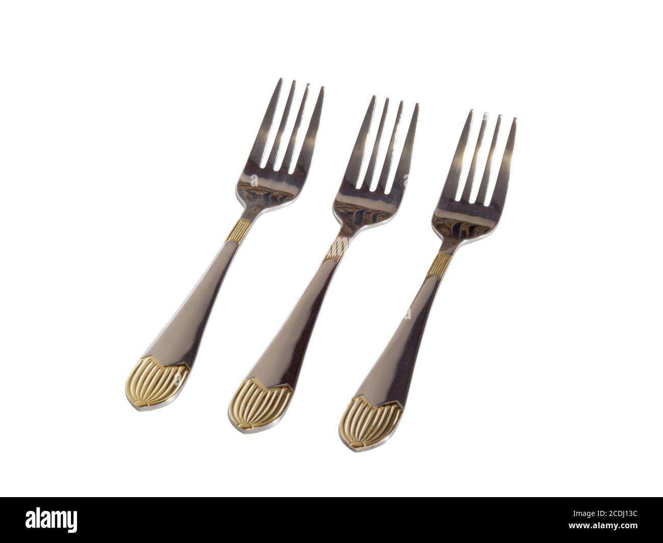 Three table forks Stock Photo - Alamy