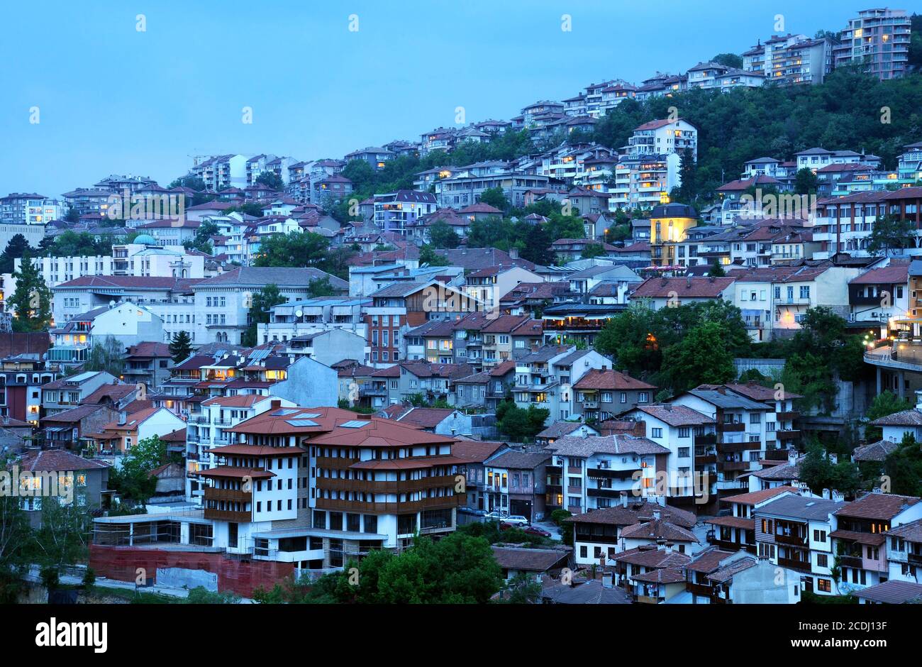 Early evening view roofs hi-res stock photography and images - Alamy