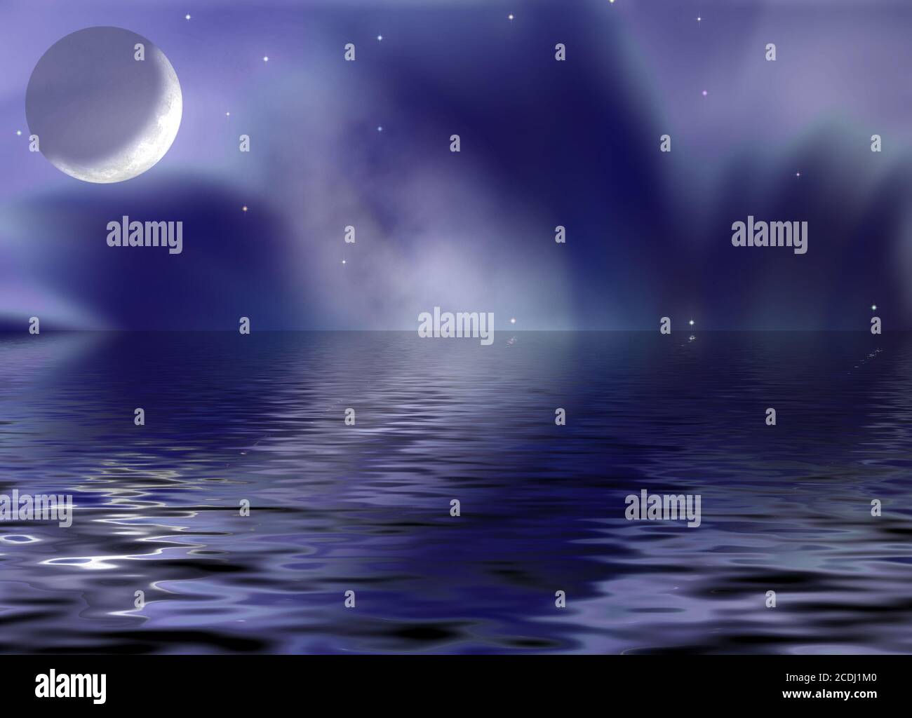 reflection moon fantastic Stock Photo - Alamy