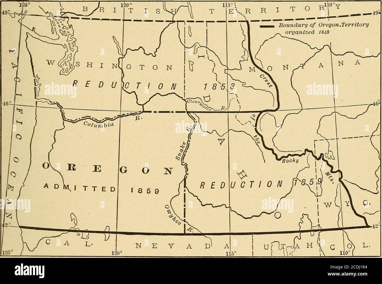 Oregon boundary treaty hi-res stock photography and images - Alamy