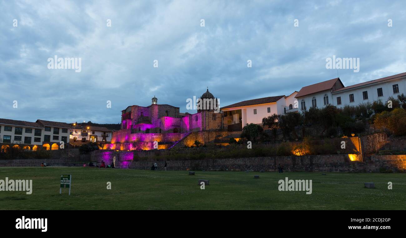 Cusco, Peru - october 05, 2018: The Temple of the Sun of the Incas or ...