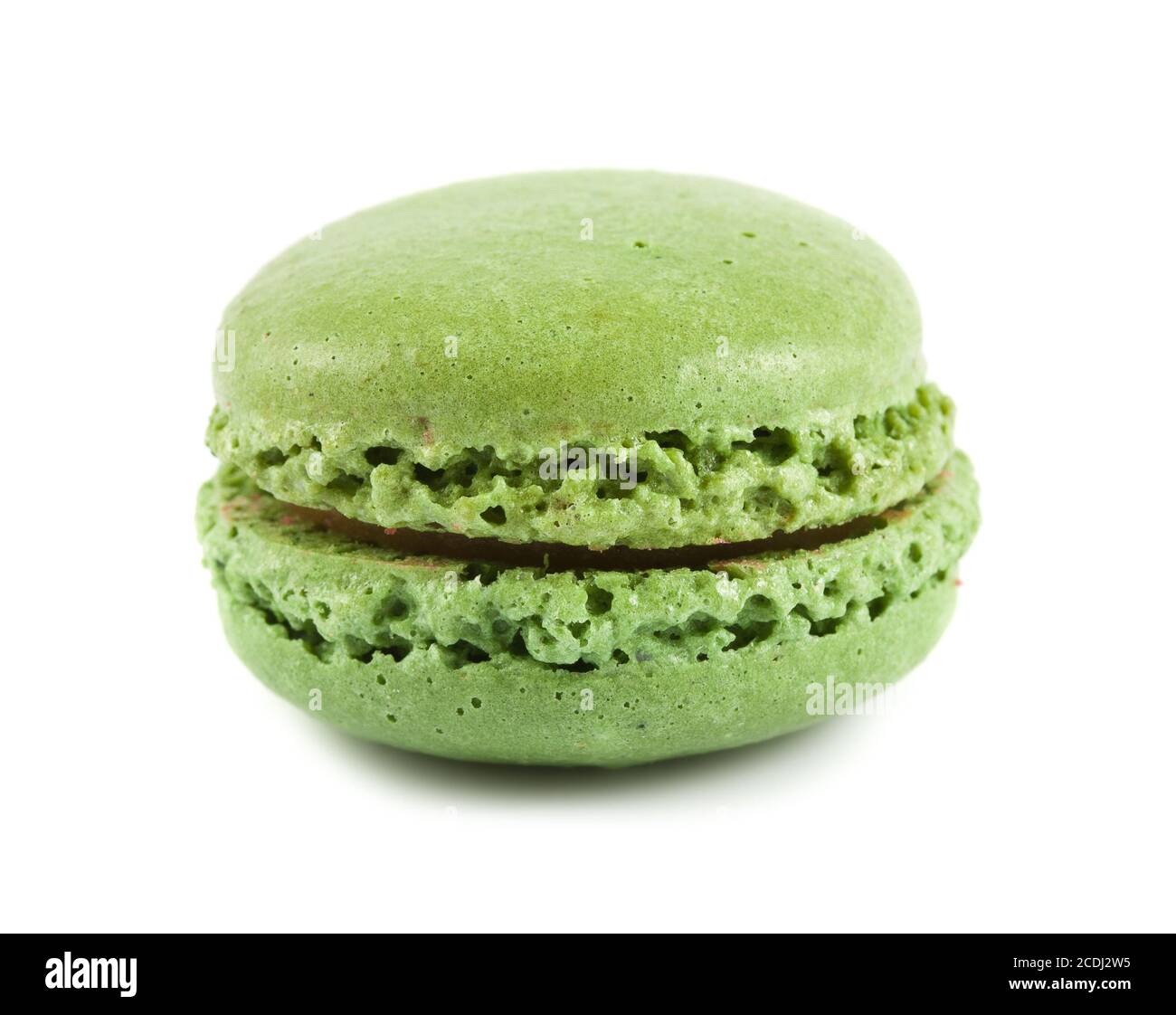 Single green macaroon Stock Photo - Alamy