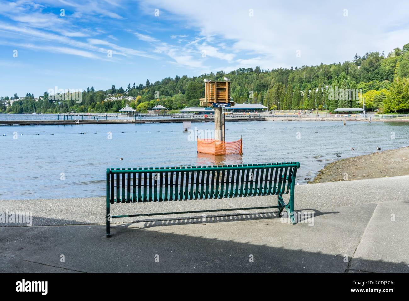 A view of Gene Coulon Park on Lake Washington in Renton, Washington ...
