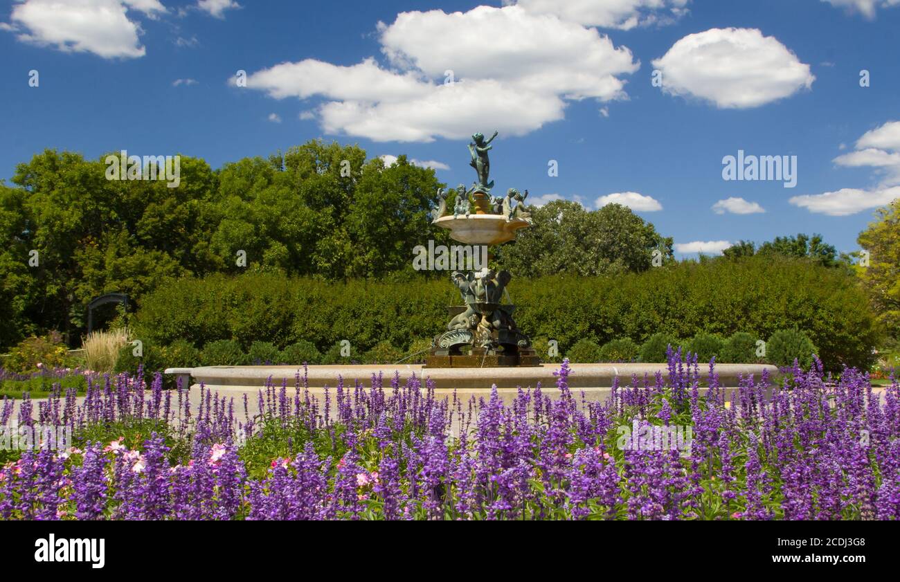 The Heffelfinger Fountain Stock Photo - Alamy