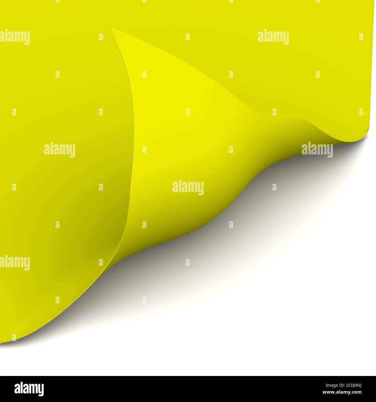 Yellow sheet has a bent the corner. Yellow sheet has a bent the corner ...