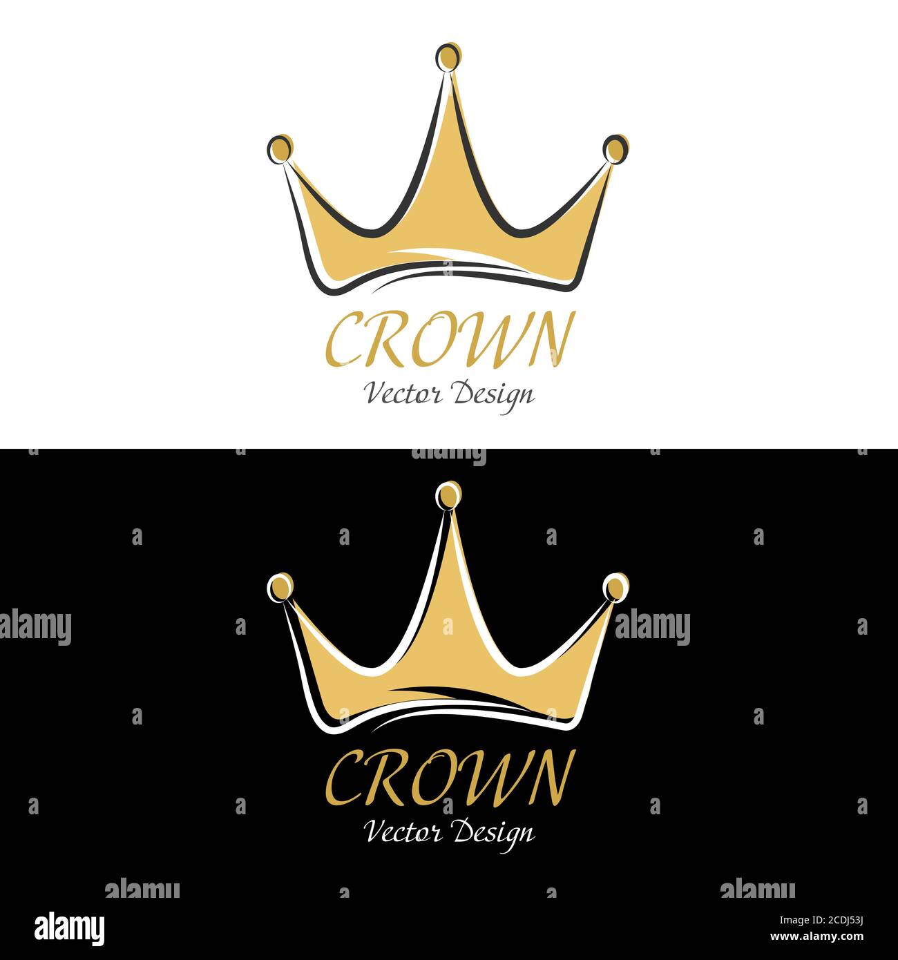 Сrown. Simple vector illustration for logo, sticker, logo or creative ...