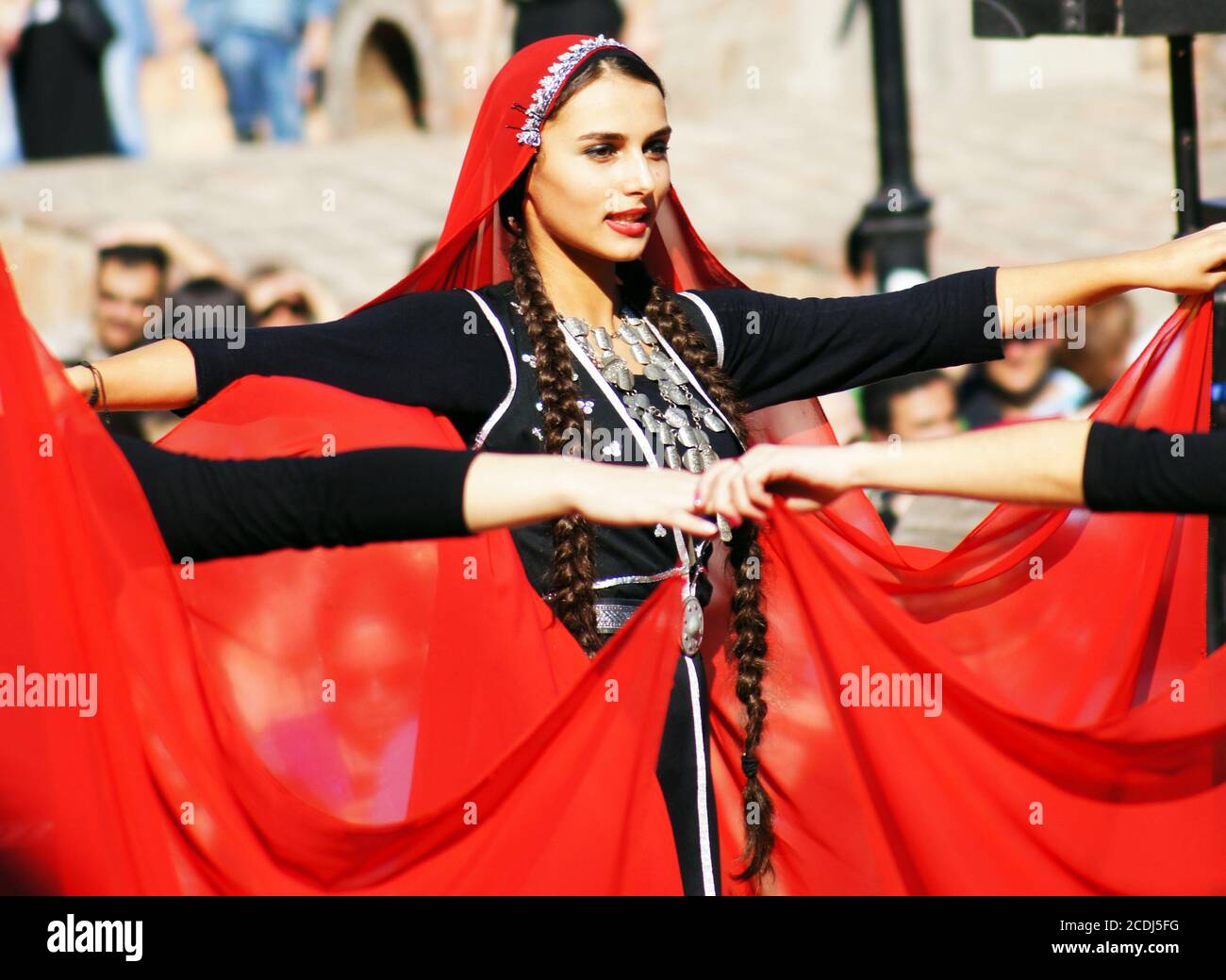 TBILISI, GEORGIA - OCTOBER 9: Participants of Georgian Folk Autumn ...