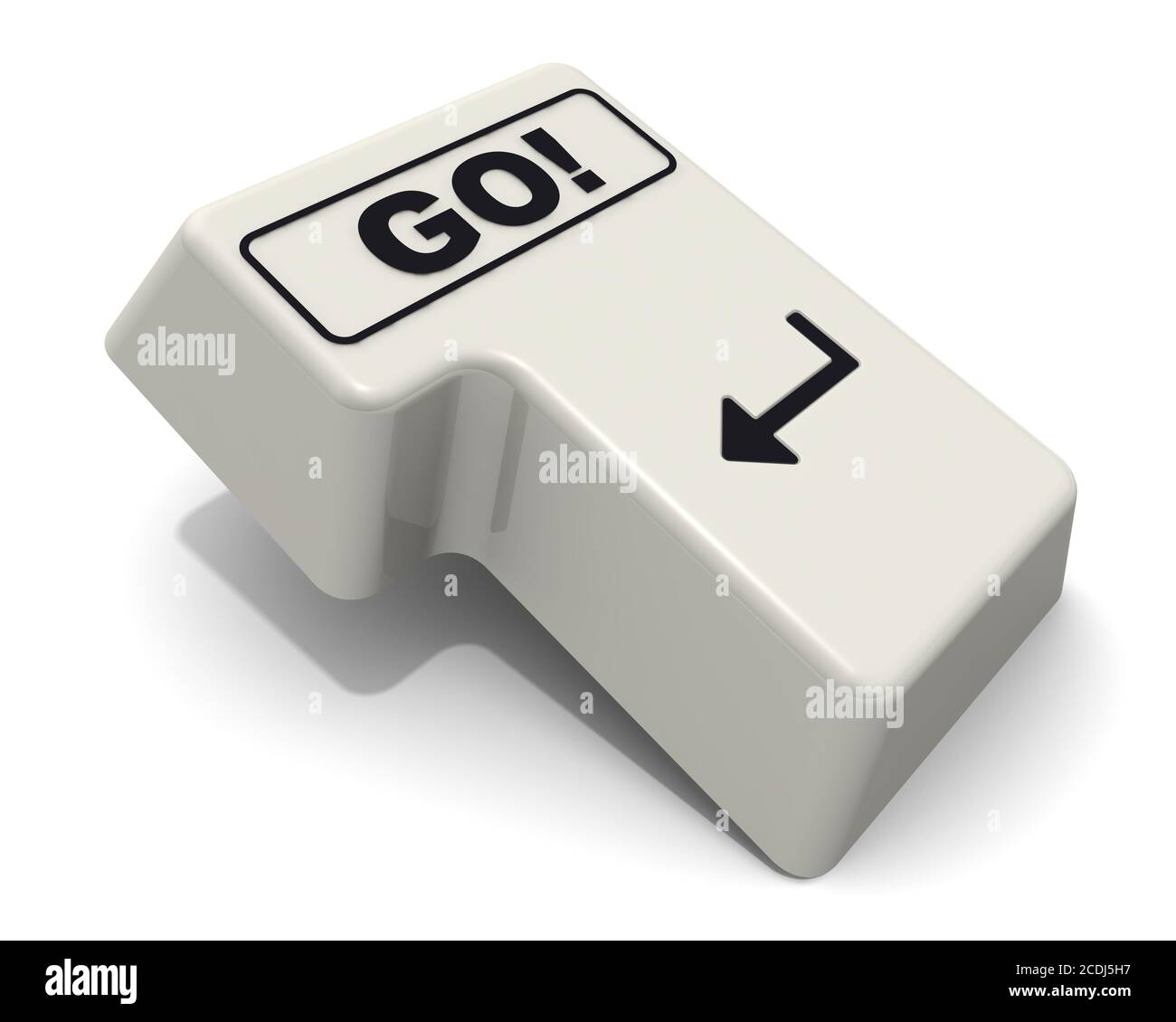 The enter key of keyboard labeled GO! Computer Enter key of keyboard ...