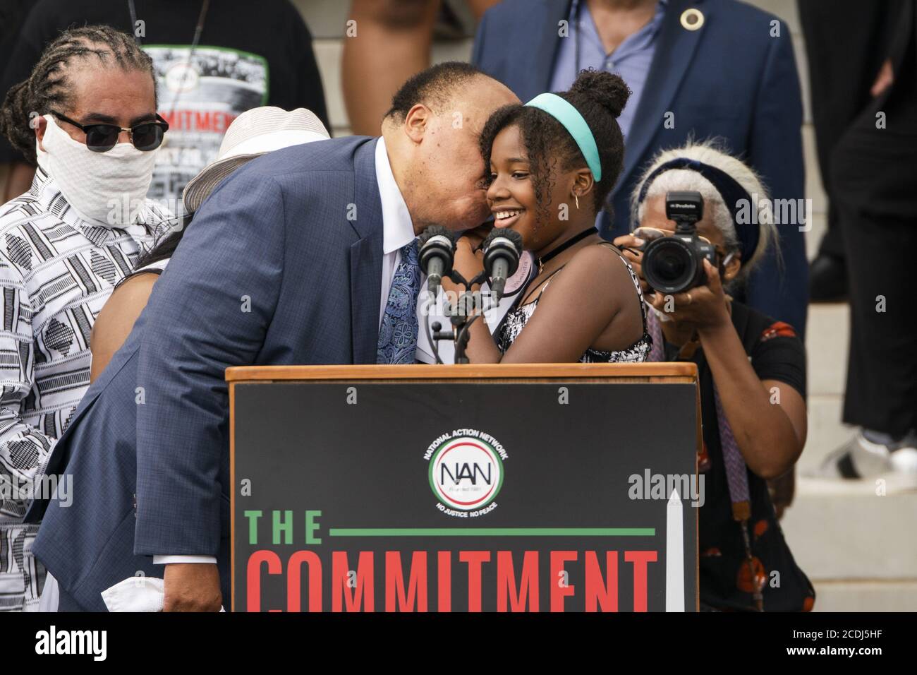 Washington, United States. 28th Aug, 2020. Martin Luther King III (L ...