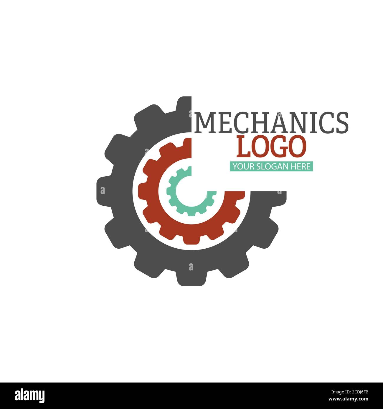 Technical logo. Color vector illustration for logo, sticker or label ...
