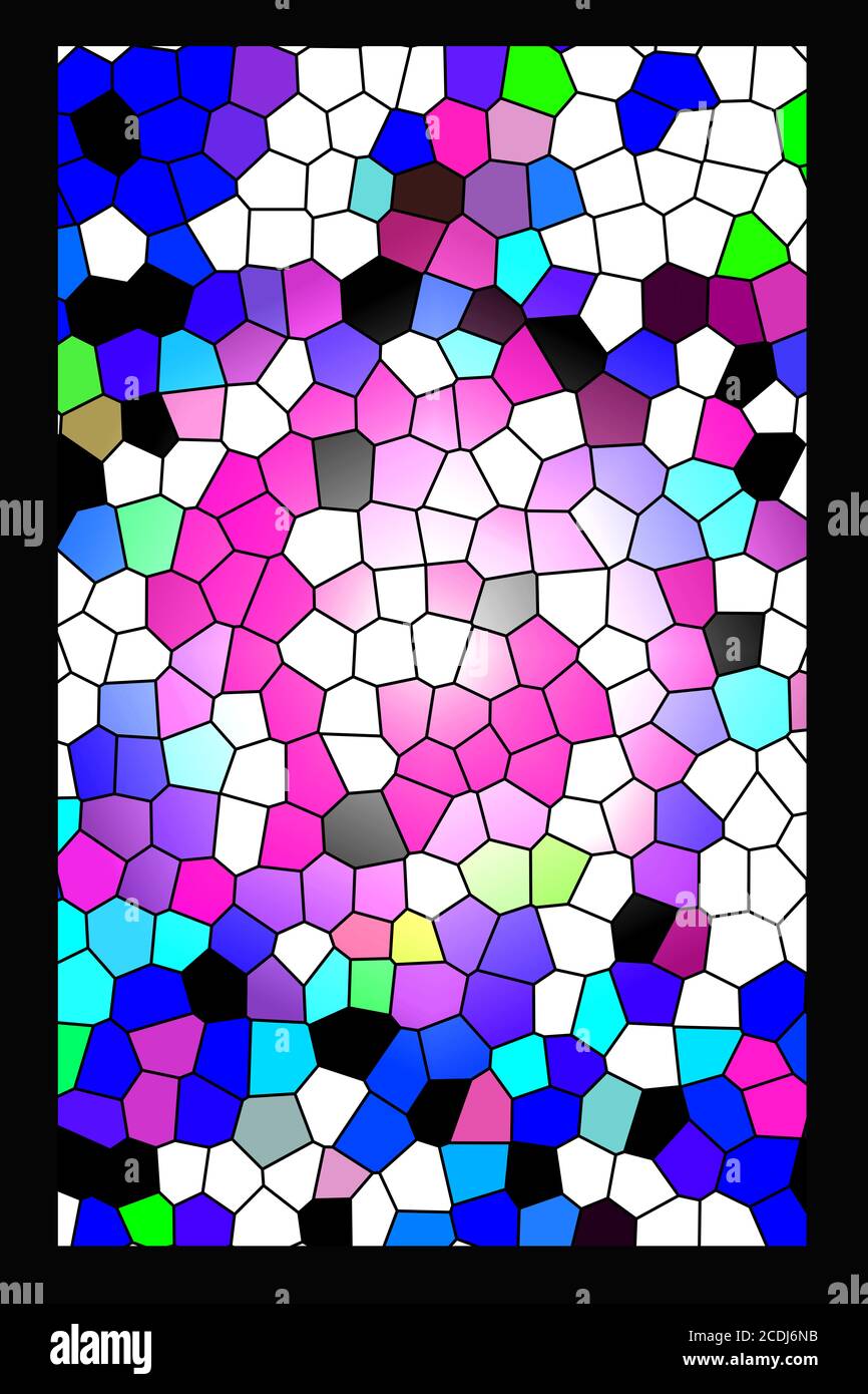 Beautiful colorful reflective stained glass effects for celebration ...