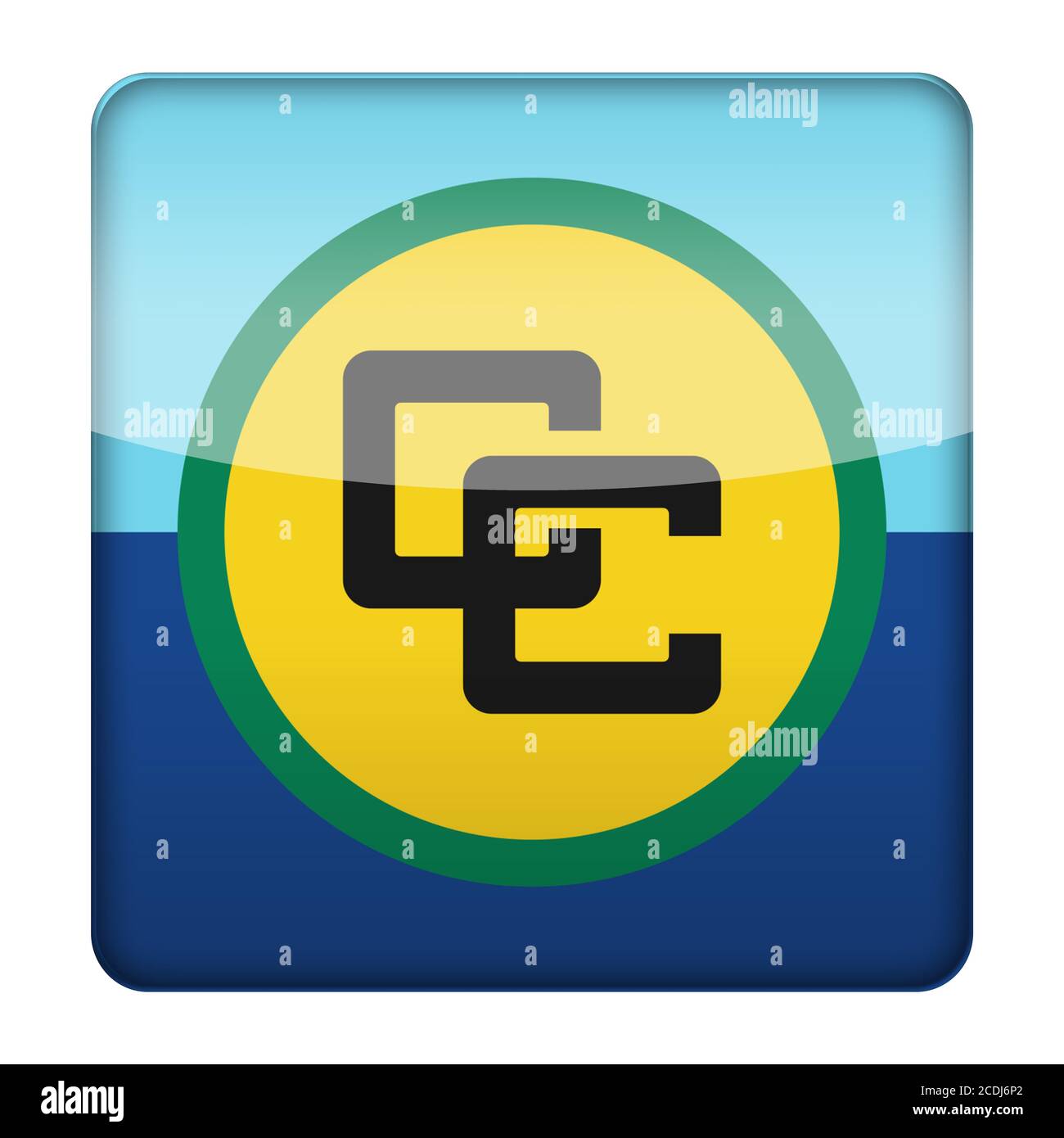 Caribbean Community CARICOM logo Stock Photo - Alamy