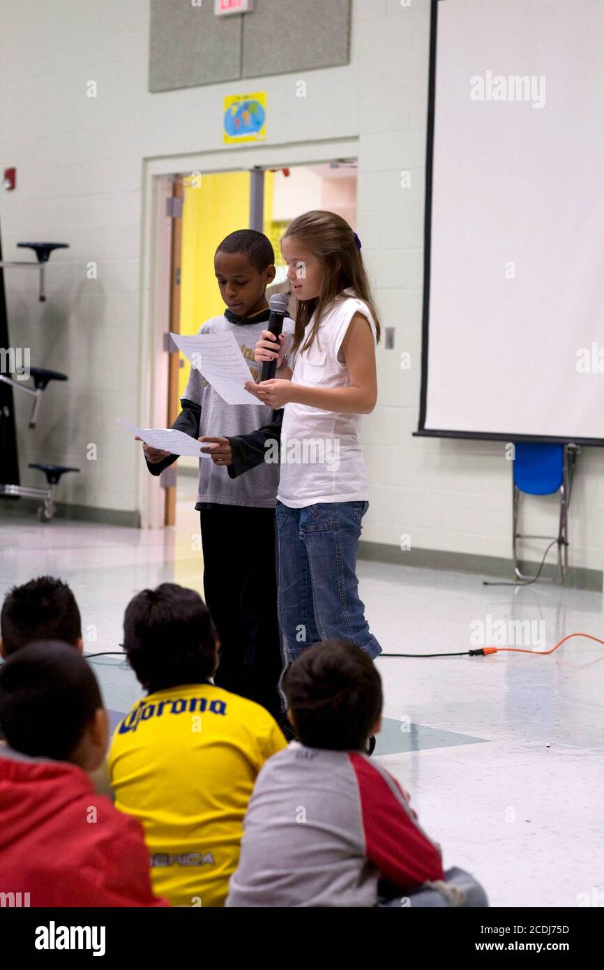 African boy speaking school assembly hi-res stock photography and ...