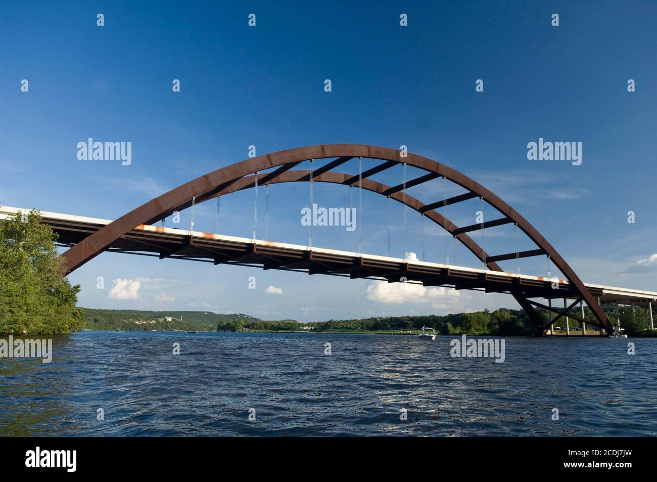 Austin, TX September 9, 2007: The Pennybacker Bridge, commonly known as ...