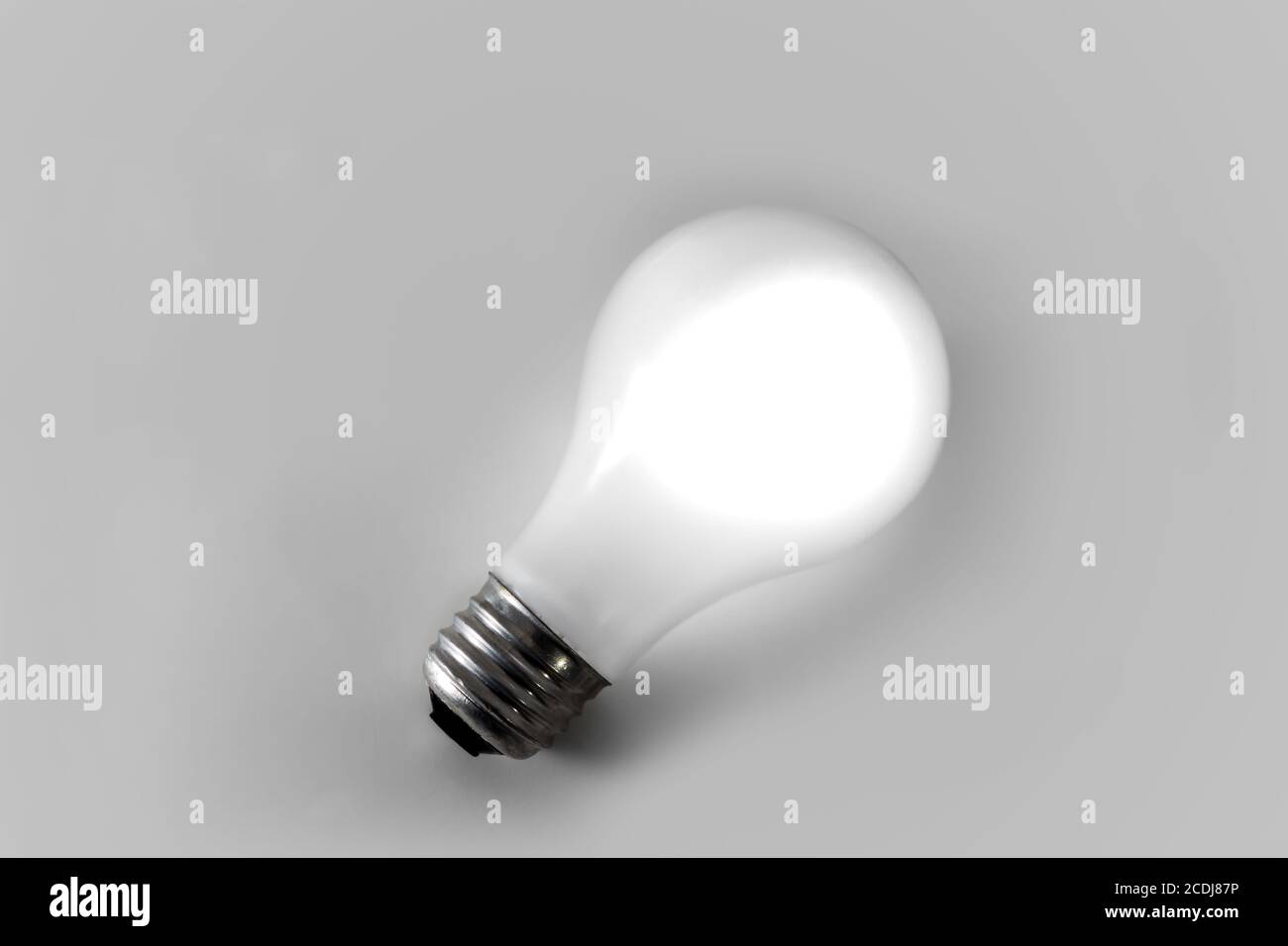 White Incandescent Light Bulb Isolated on White Backdrop Stock Photo ...