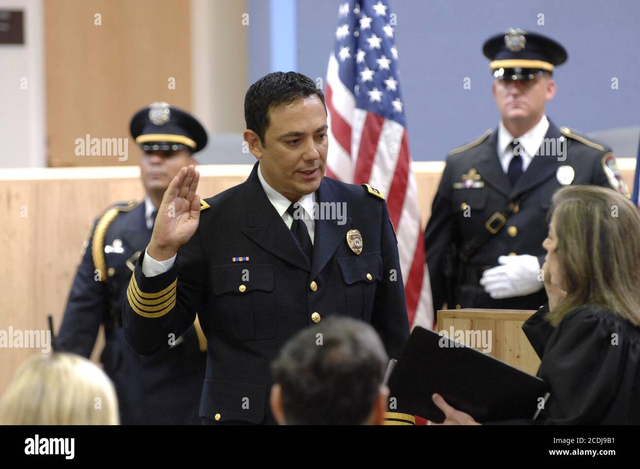 Police officers taking oath hi-res stock photography and images - Alamy