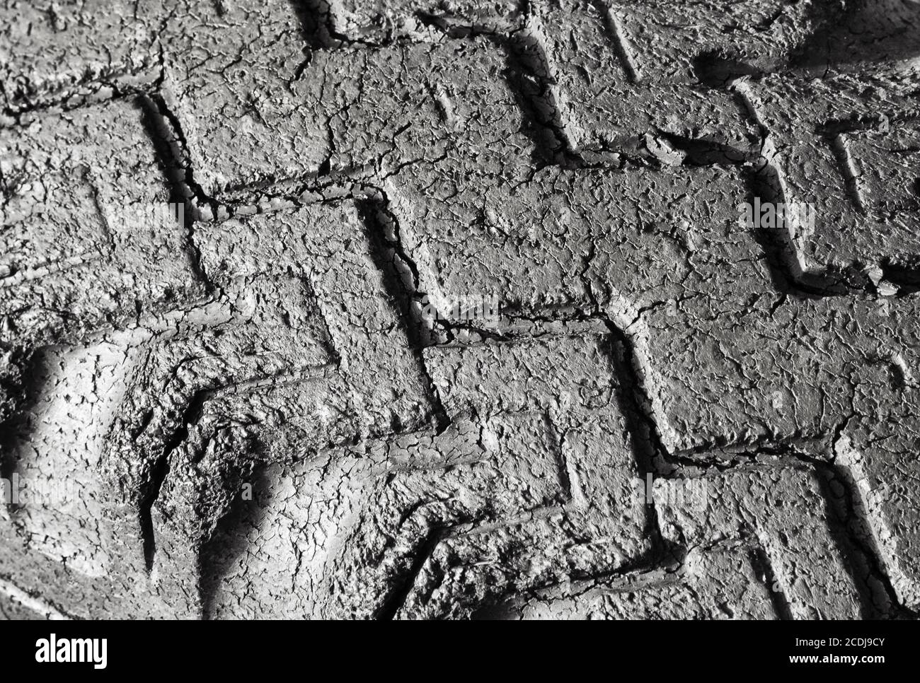 Badly Cracked Tire Tread Stock Photo - Alamy