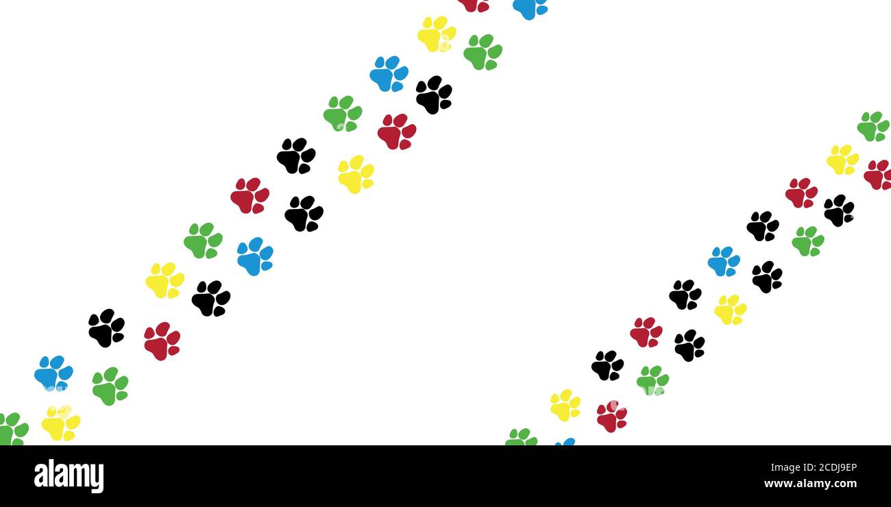 four dog paws vector illustration Stock Vector Image & Art - Alamy
