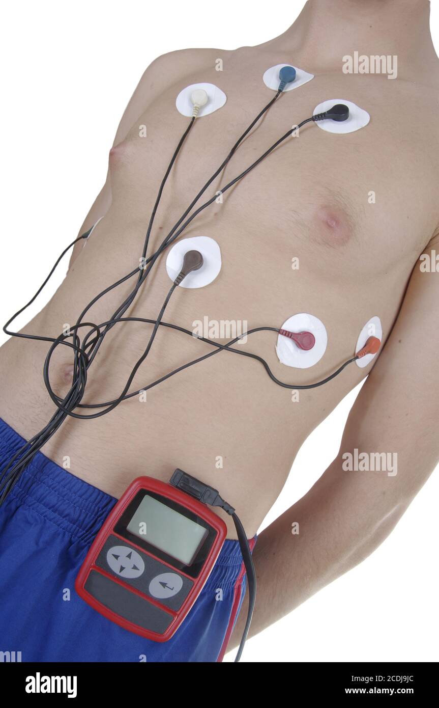 holter on body Stock Photo - Alamy