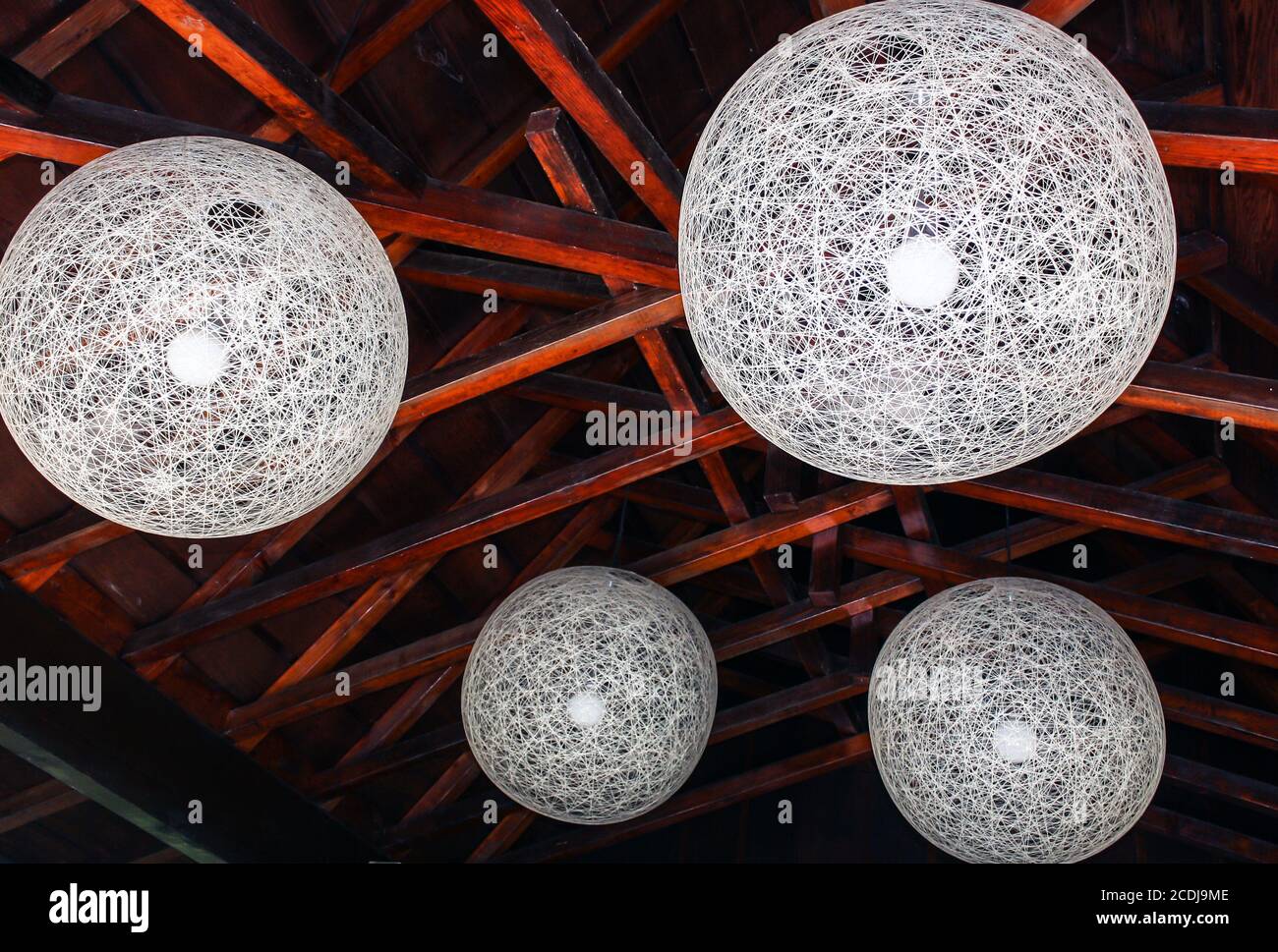 Orbital Decorative Ceiling Lights Stock Photo - Alamy