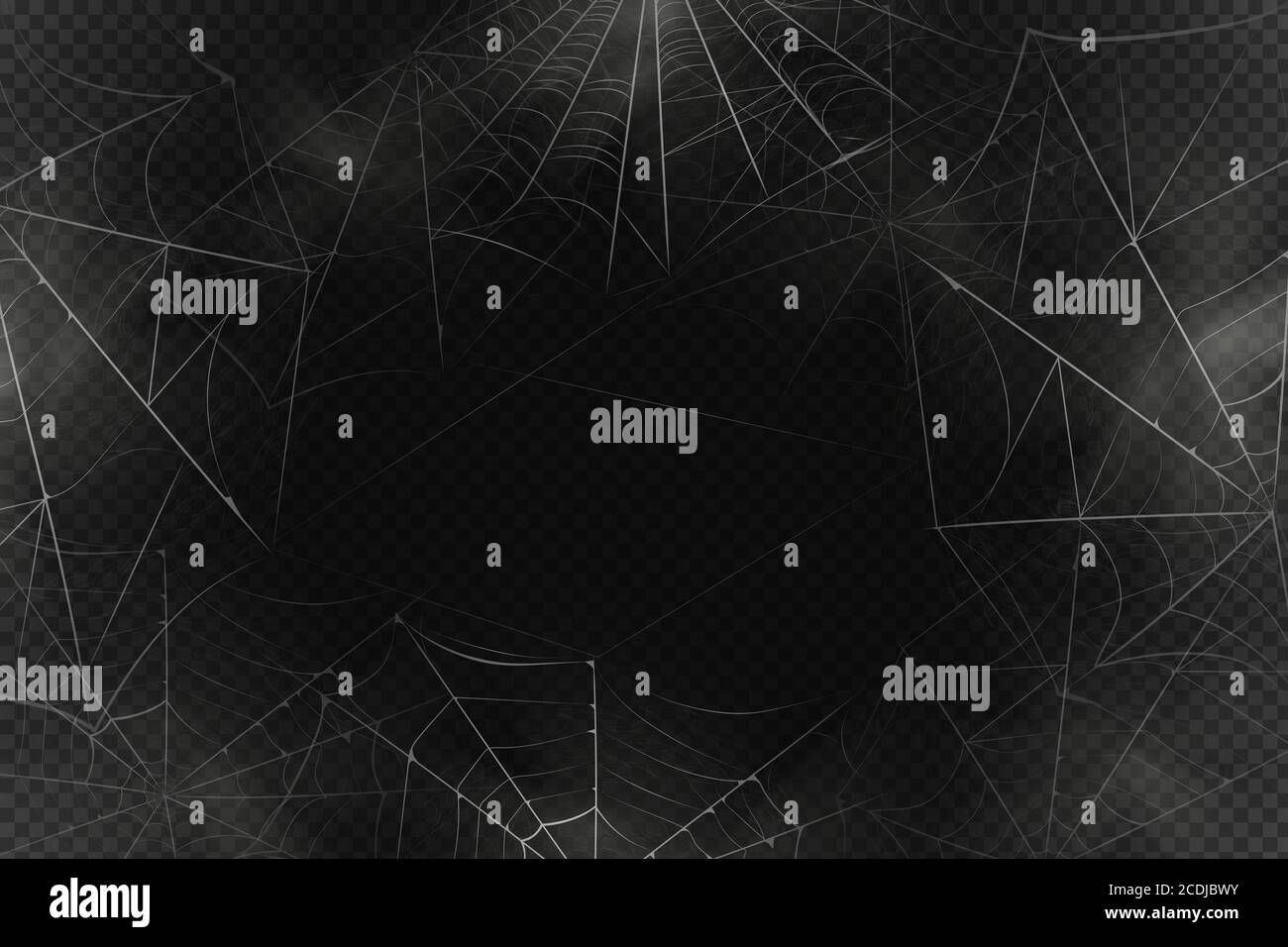 Spider on a thread Stock Vector Images - Alamy