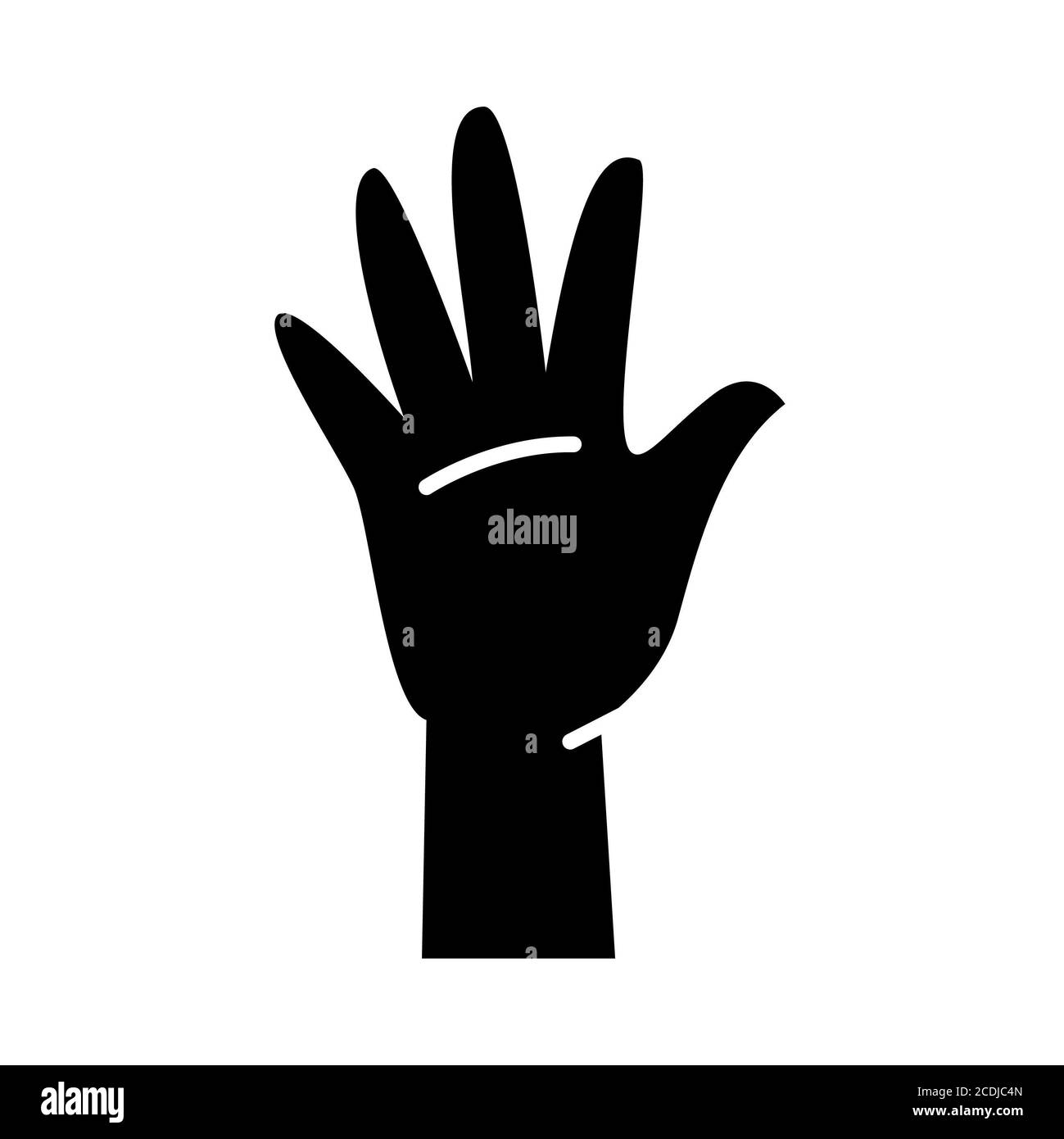 Hand Anatomy Glyph Icons Stock Photo - Alamy