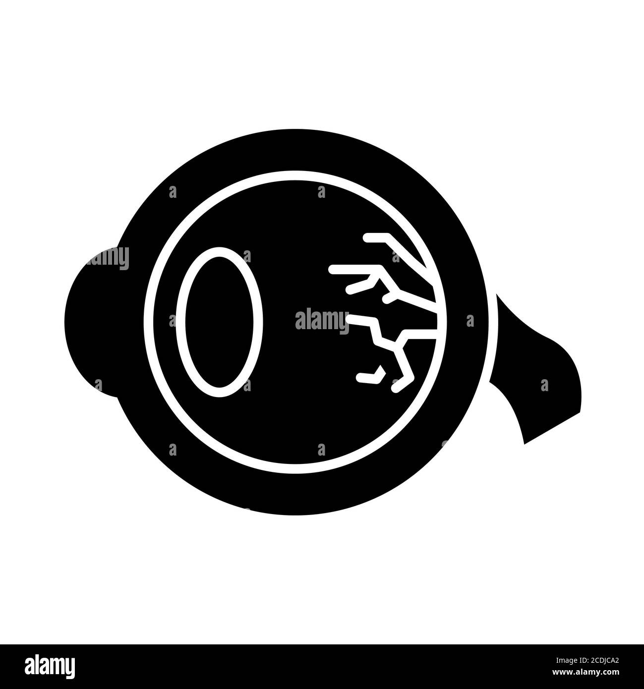 Eye Lens Anatomy Glyph Icons Stock Photo - Alamy