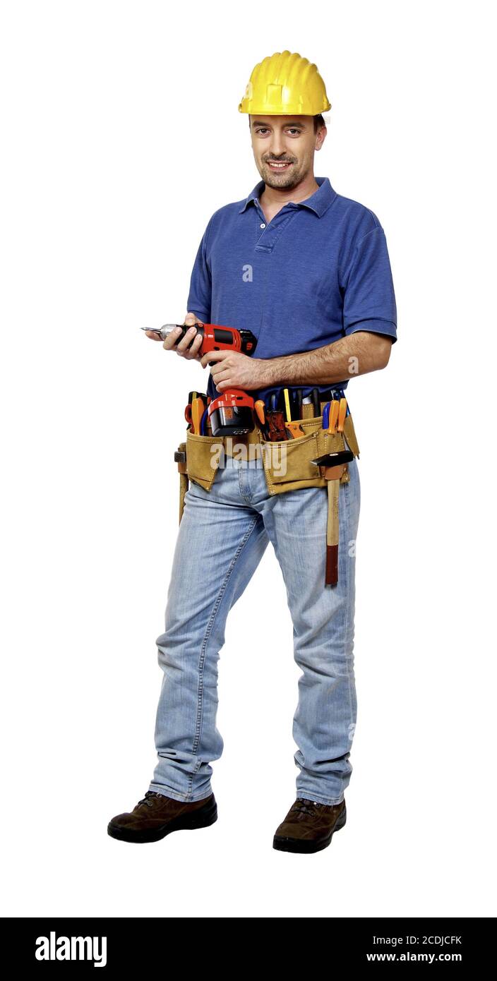 Ready work construction worker Cut Out Stock Images & Pictures - Alamy