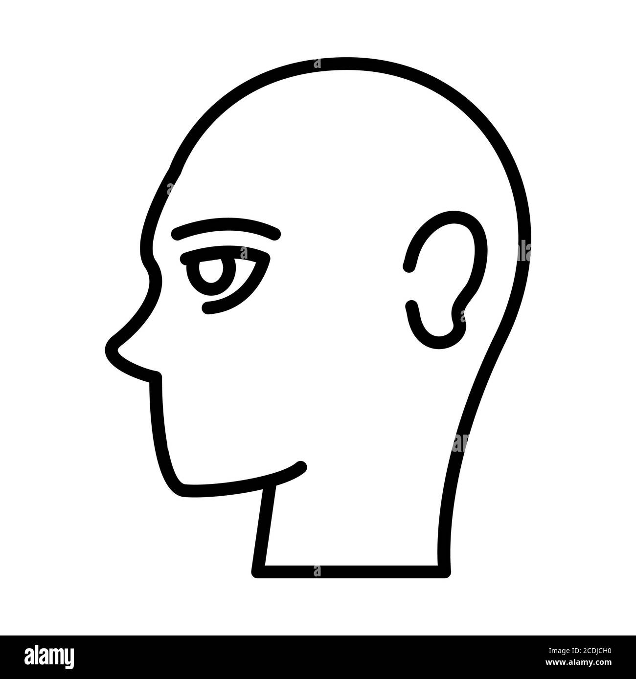 Head shape icon Cut Out Stock Images & Pictures - Alamy