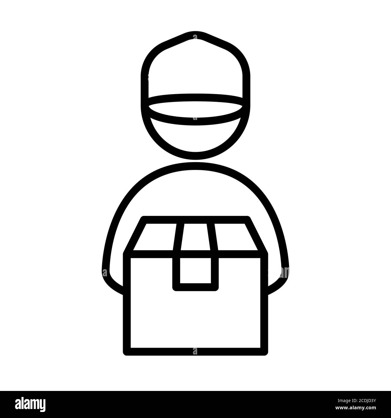 Supplier Shopping Line Icons Stock Photo - Alamy