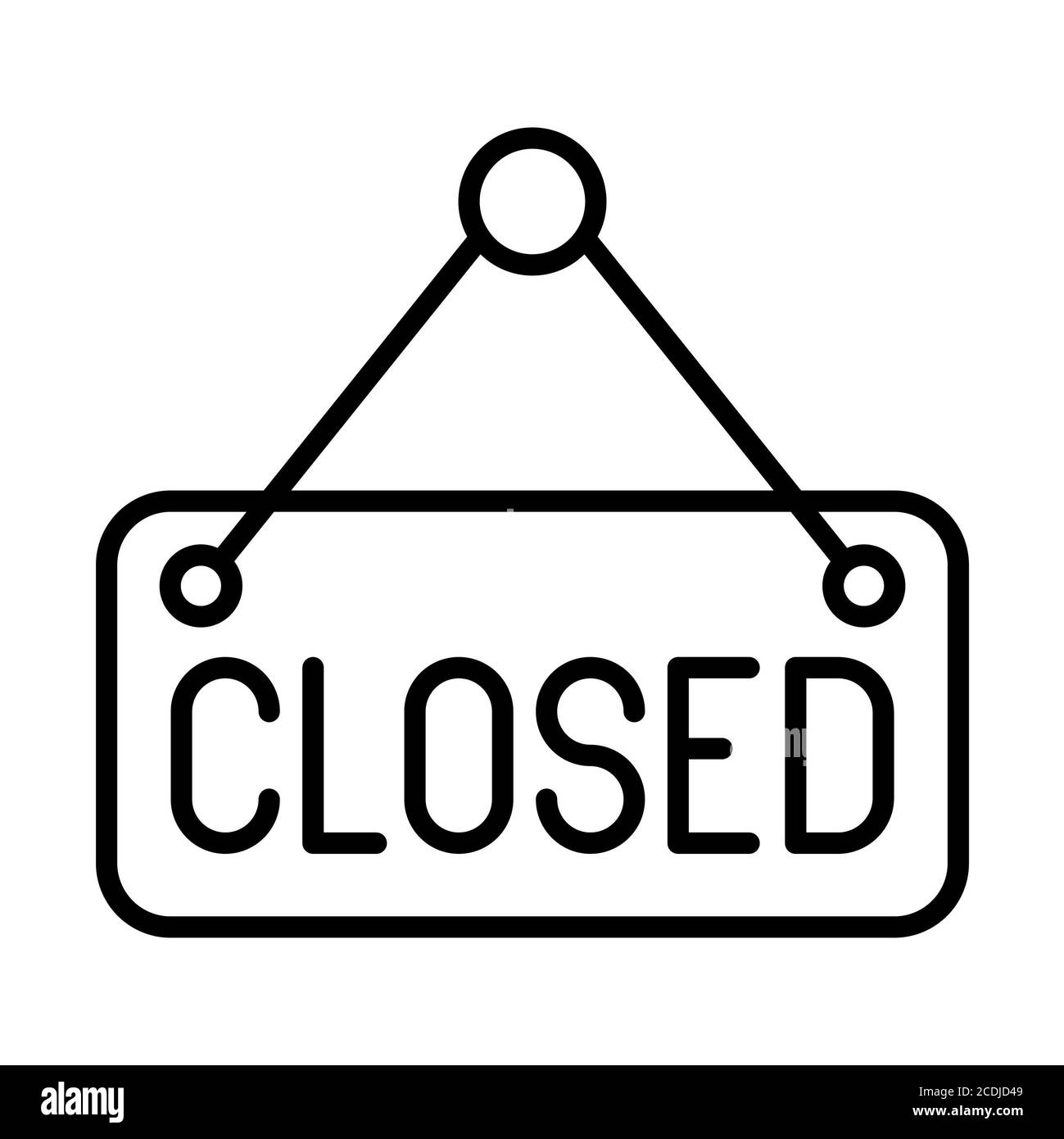 Closed for shopping hi-res stock photography and images - Alamy