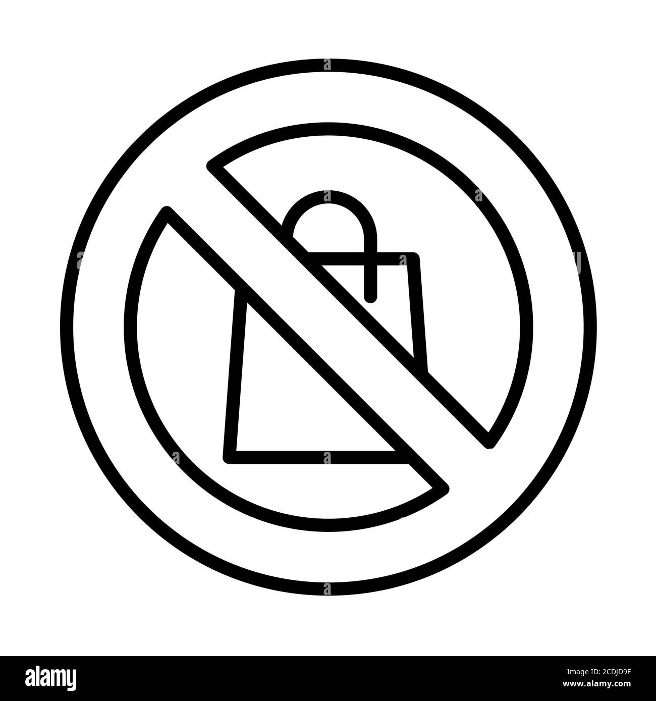No Product Shopping Line Icons Stock Photo - Alamy