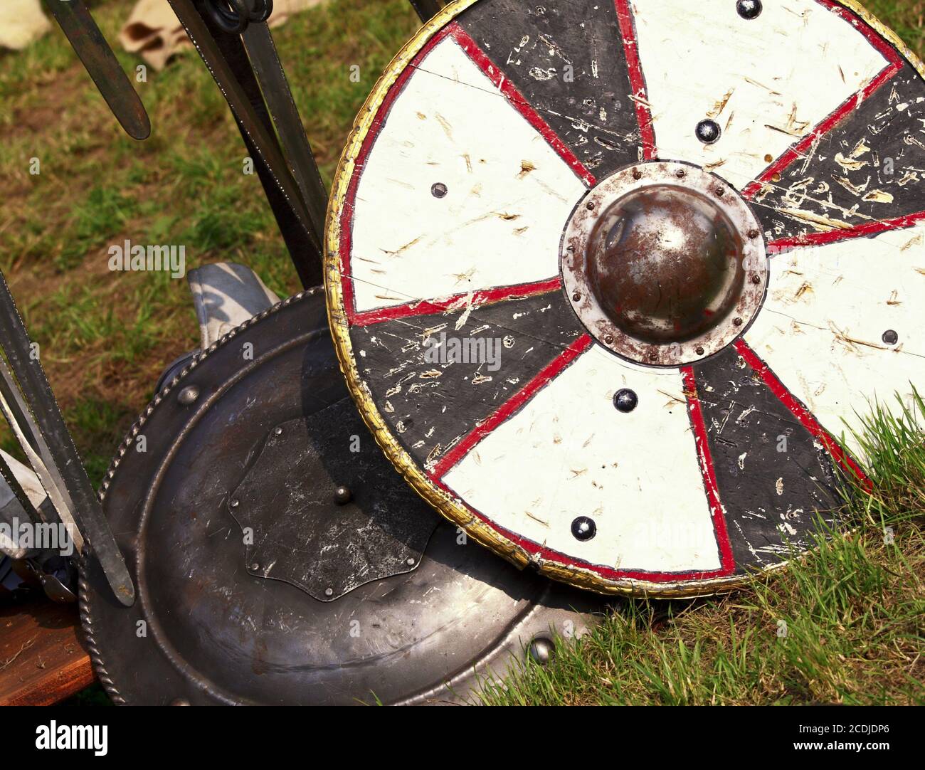 Ancient shield hi-res stock photography and images - Alamy