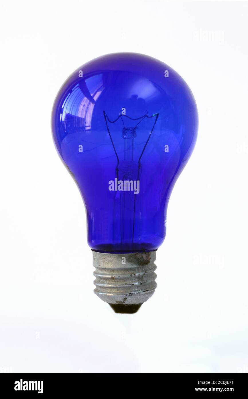 Blue filament light bulb hi-res stock photography and images - Alamy