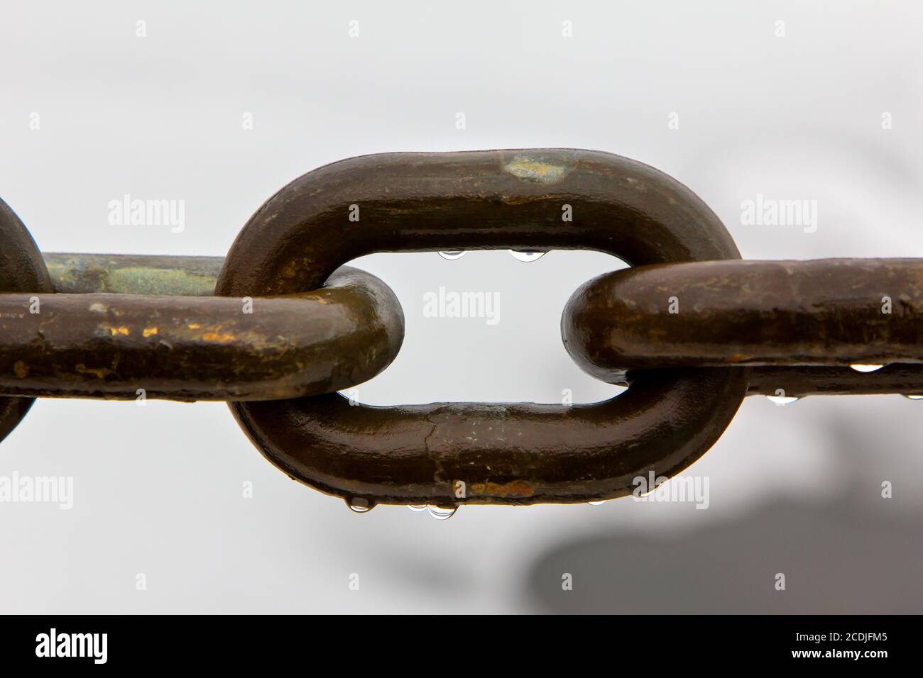 Iron Chain Links Stock Photo - Alamy