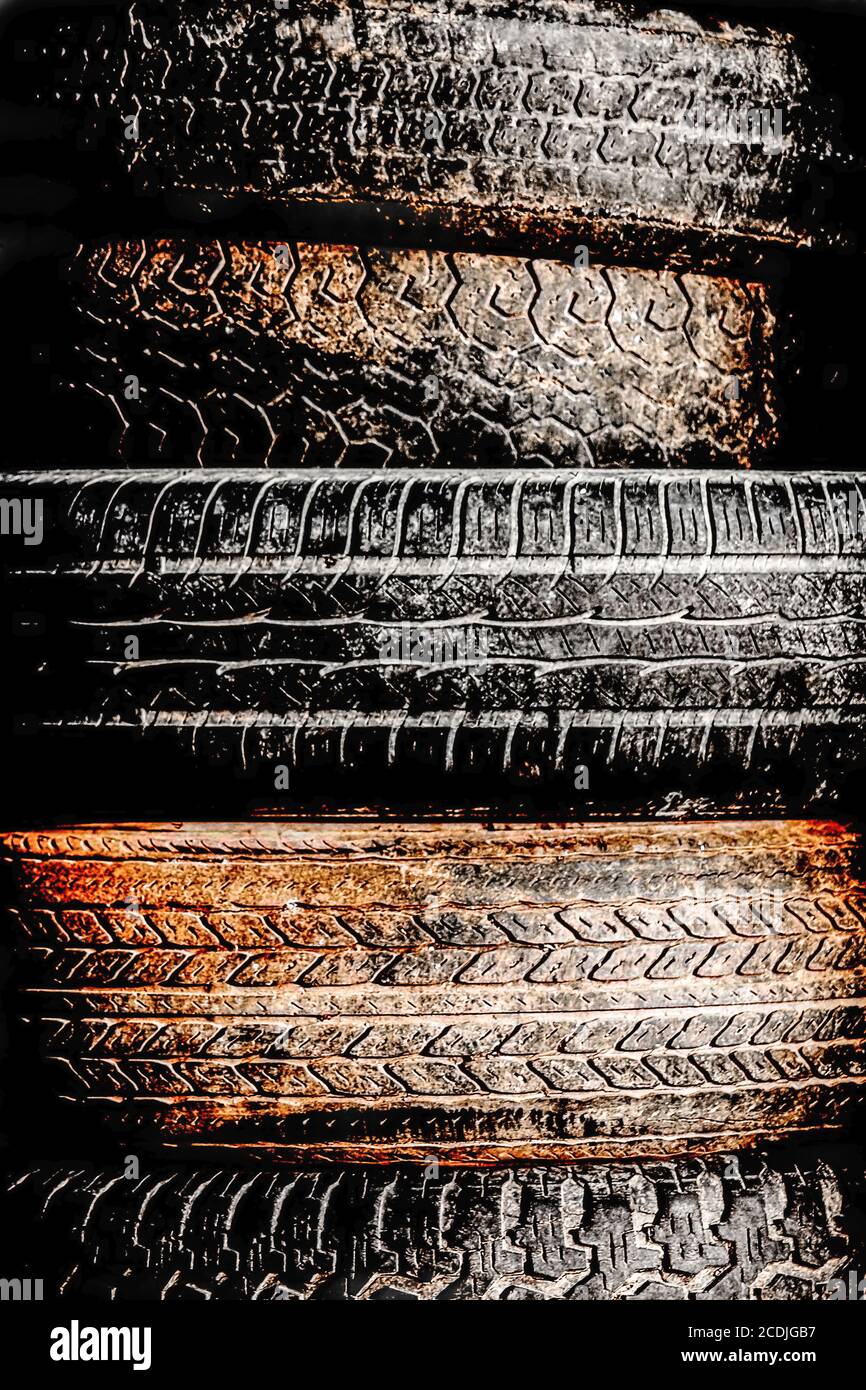 Stacked tires hi-res stock photography and images - Alamy
