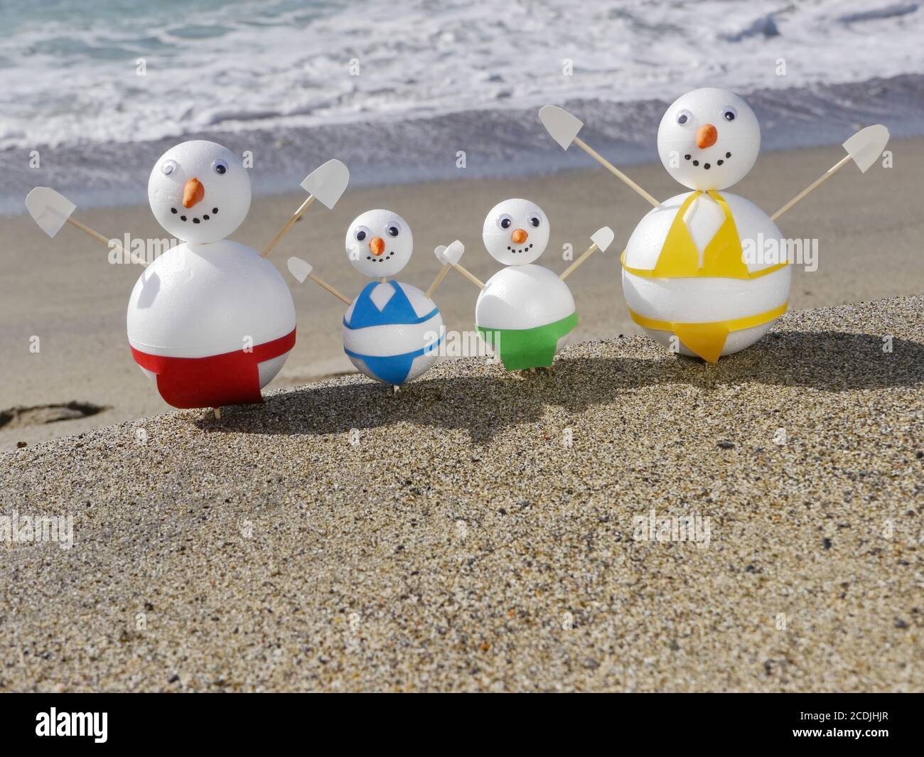 snowman beach vacation Stock Photo - Alamy