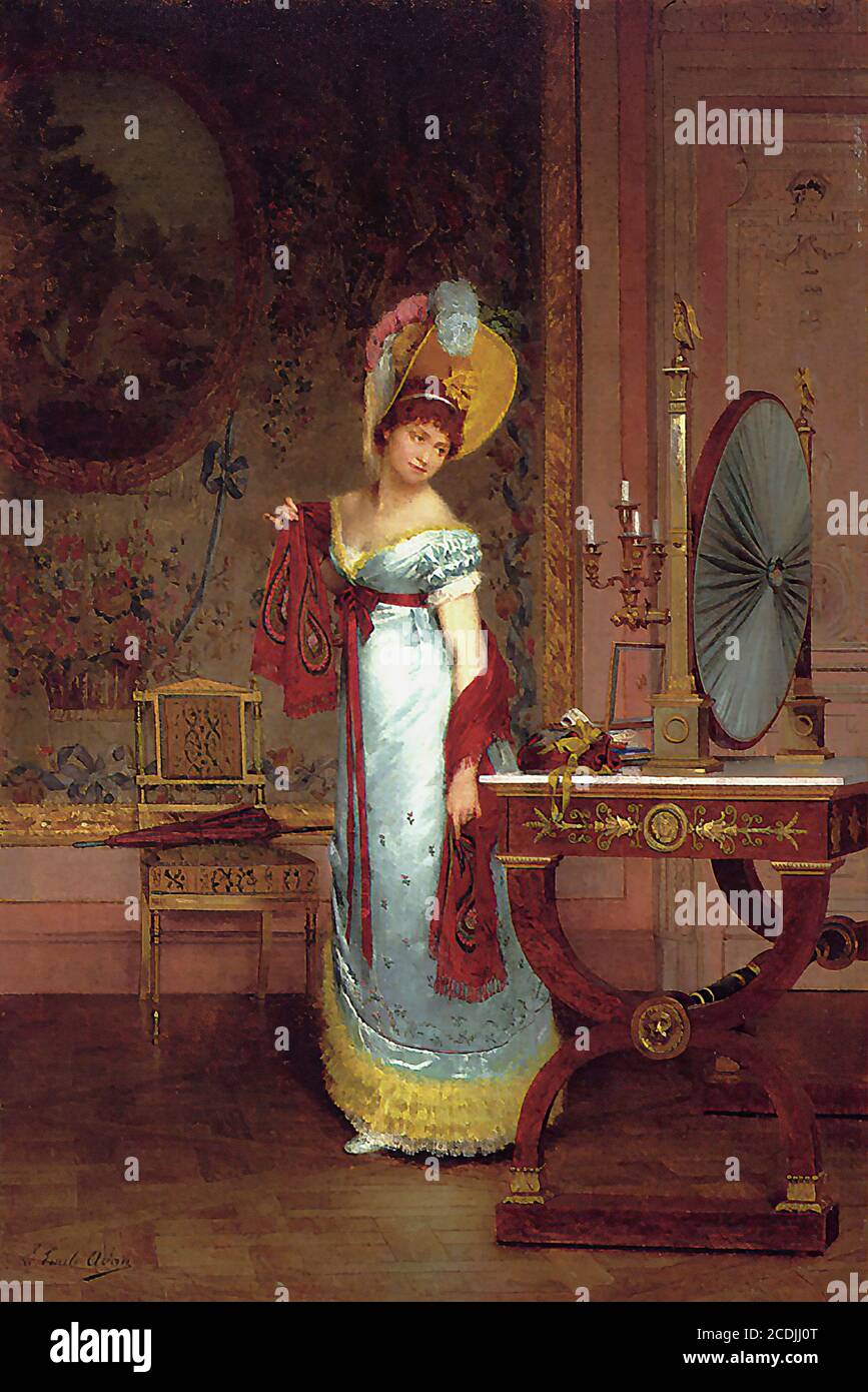 Adan Louis Emile - the New Shawl - French School - 19th and Early 20th ...
