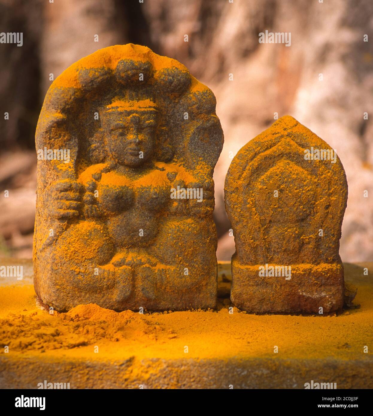 KERALA, INDIA - Statue at Hindu Temple in Kodungallor, Thrissur ...