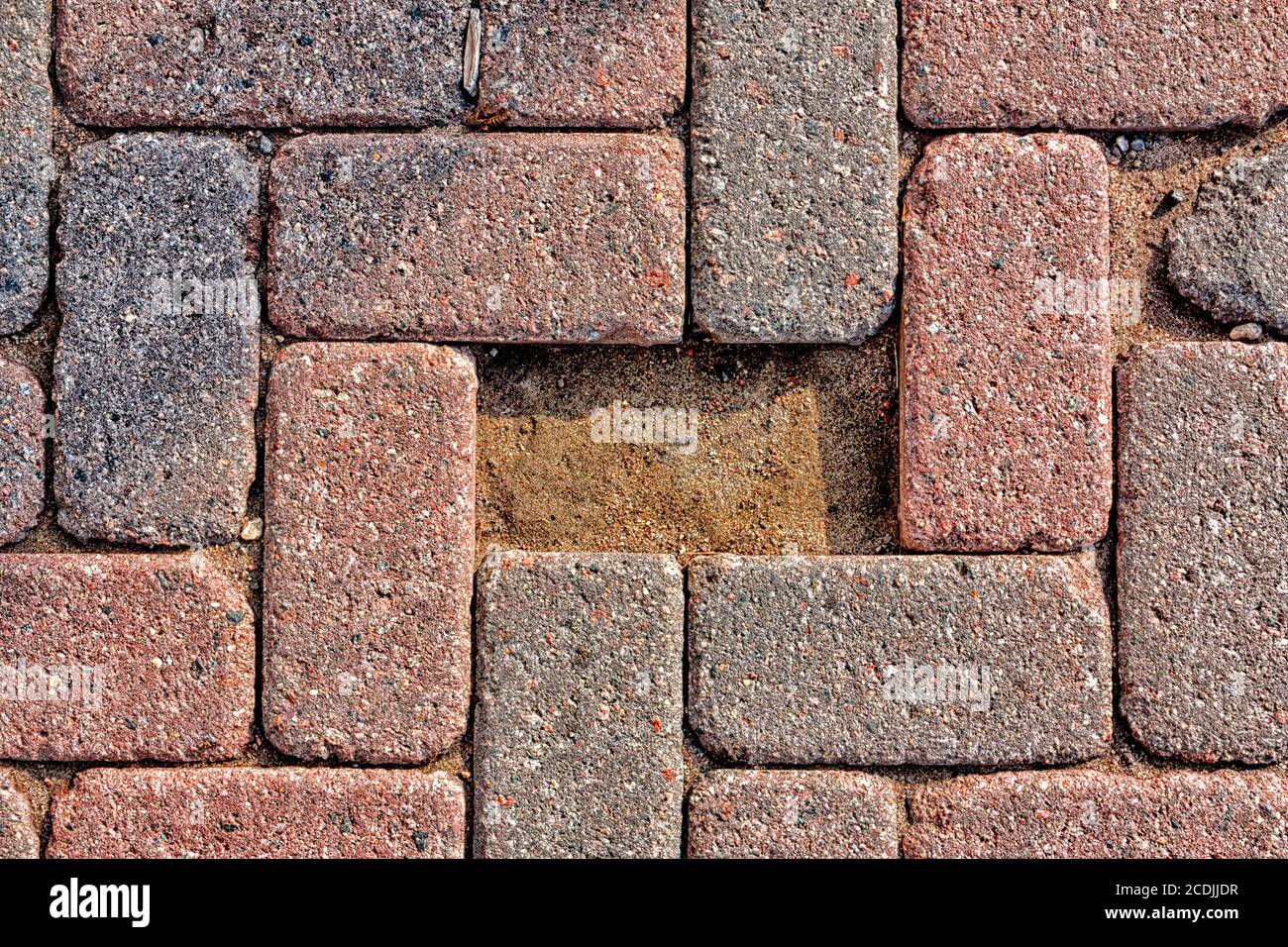 Missing Cobblestone Brick Stock Photo - Alamy
