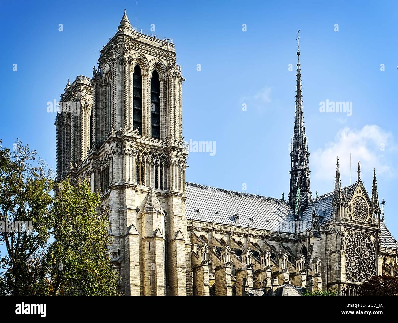 Paris cathedral pinnacle hi-res stock photography and images - Alamy
