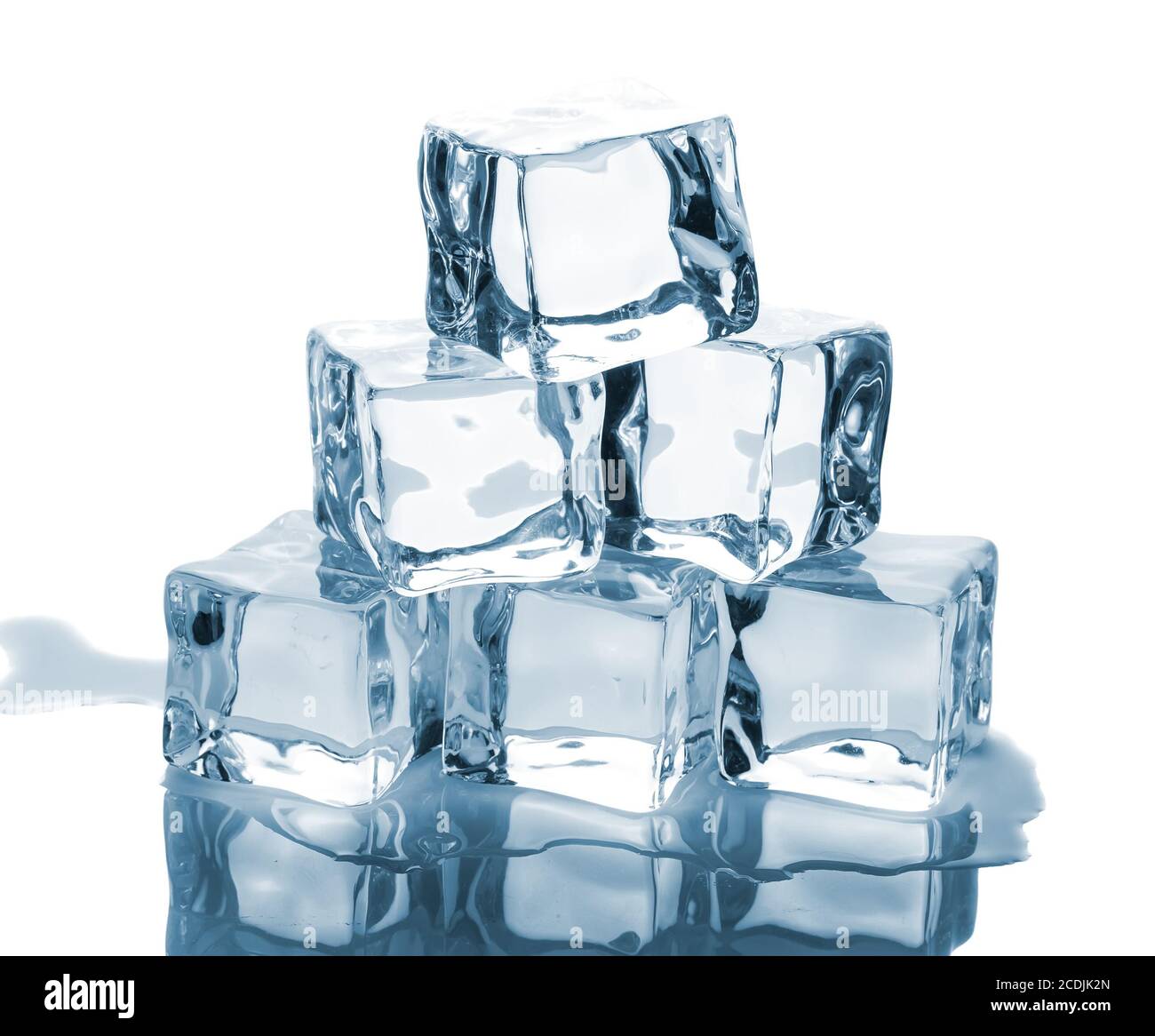Six ice cubes with reflection Stock Photo - Alamy