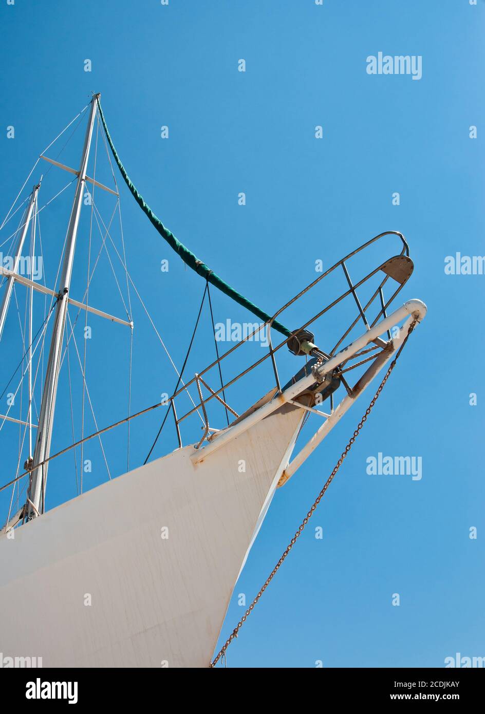 Bow of a sailing ship Stock Photo - Alamy