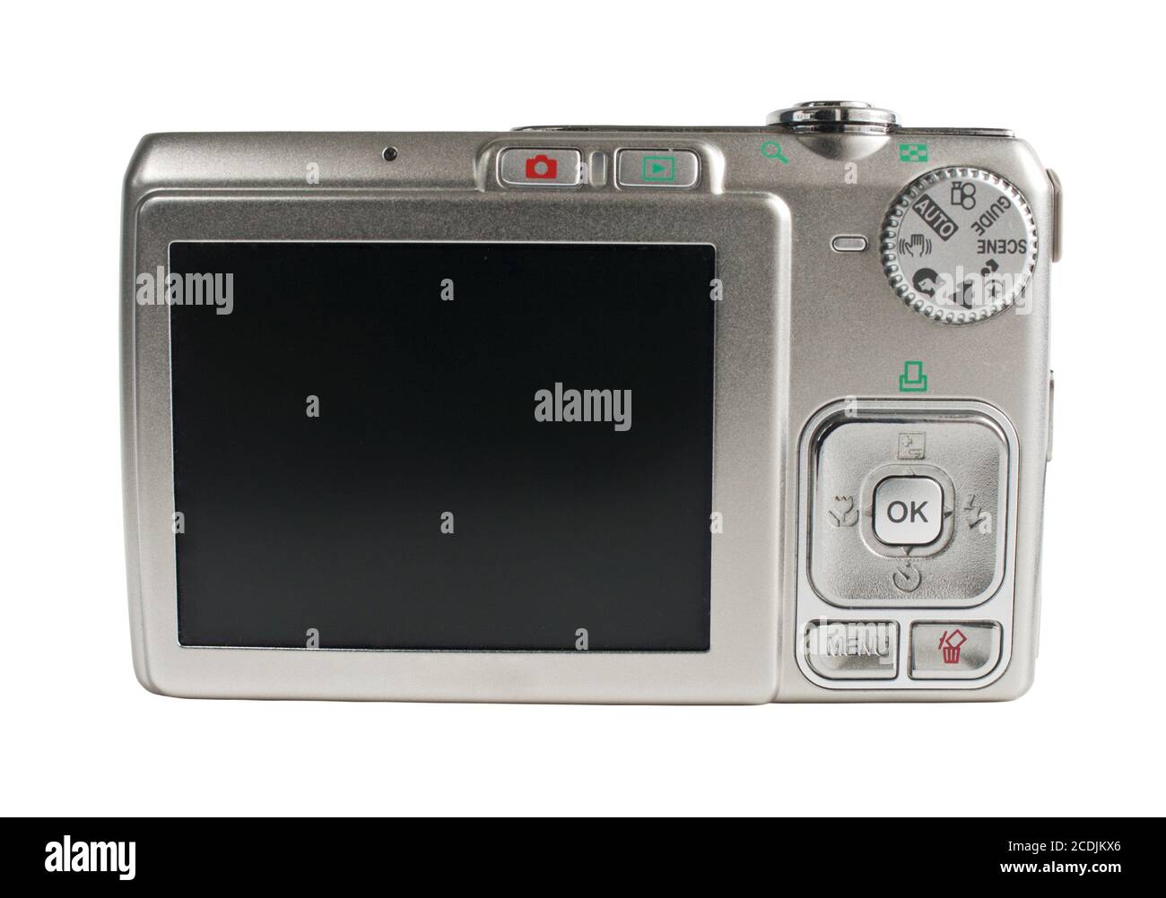 Digital camera isolated on white Stock Photo - Alamy