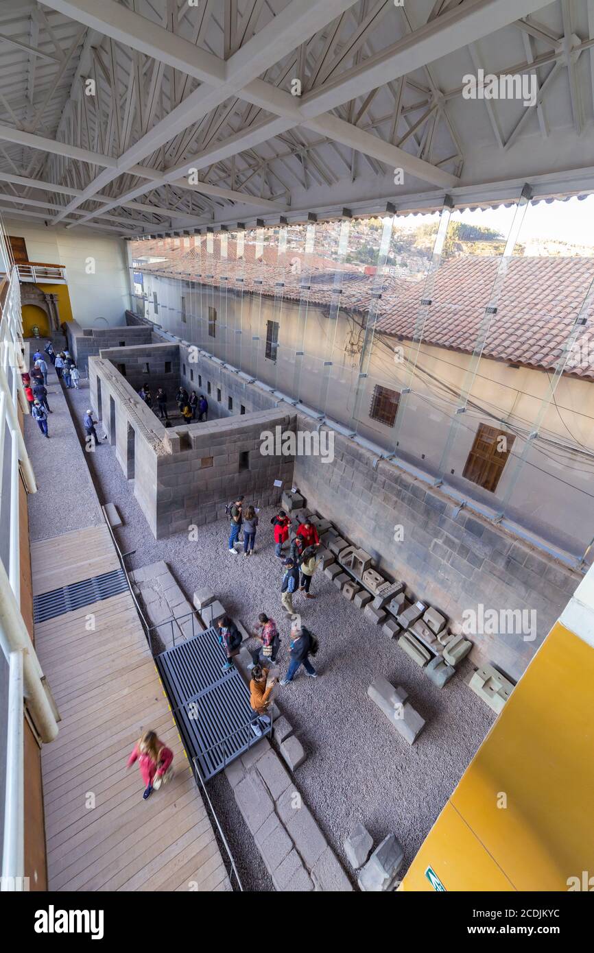 Cusco, Peru - october 08, 2018: The Temple of the Sun of the Incas or ...