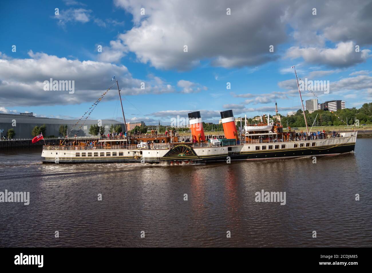 Glasgow, Scotland, UK. 28th Aug, 2020. The Waverley, the world's last ...